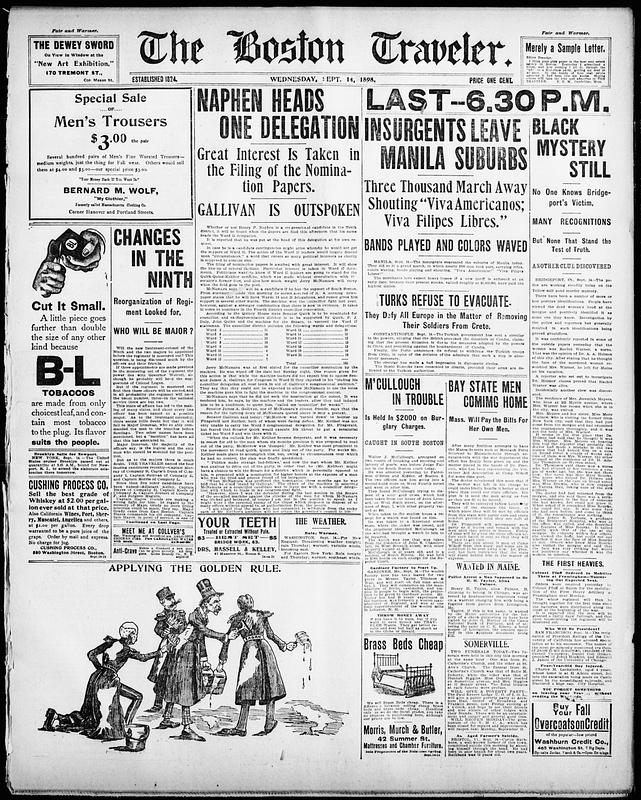 The Boston Traveler. September 14, 1898 - Digital Commonwealth