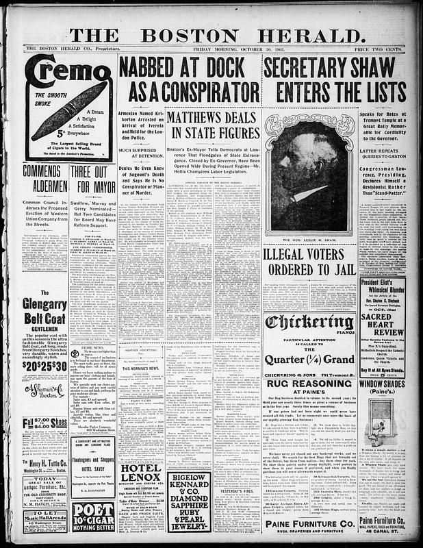 The Boston Herald. October 30, 1903 - Digital Commonwealth