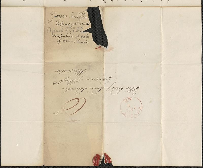George Coffin to Levi Lincoln, 8 April 1833 - Digital Commonwealth