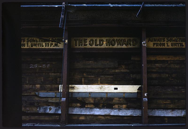 The Old Howard Theatre sign, Boston - Digital Commonwealth