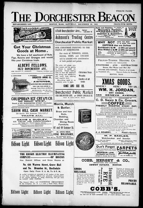 The Dorchester Beacon. December 20, 1902 - Digital Commonwealth