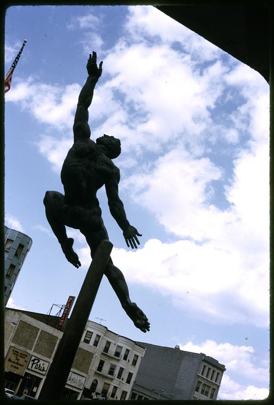 Prue Center statue - Digital Commonwealth