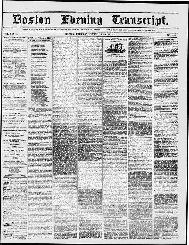 Boston Evening Transcript - Digital Commonwealth