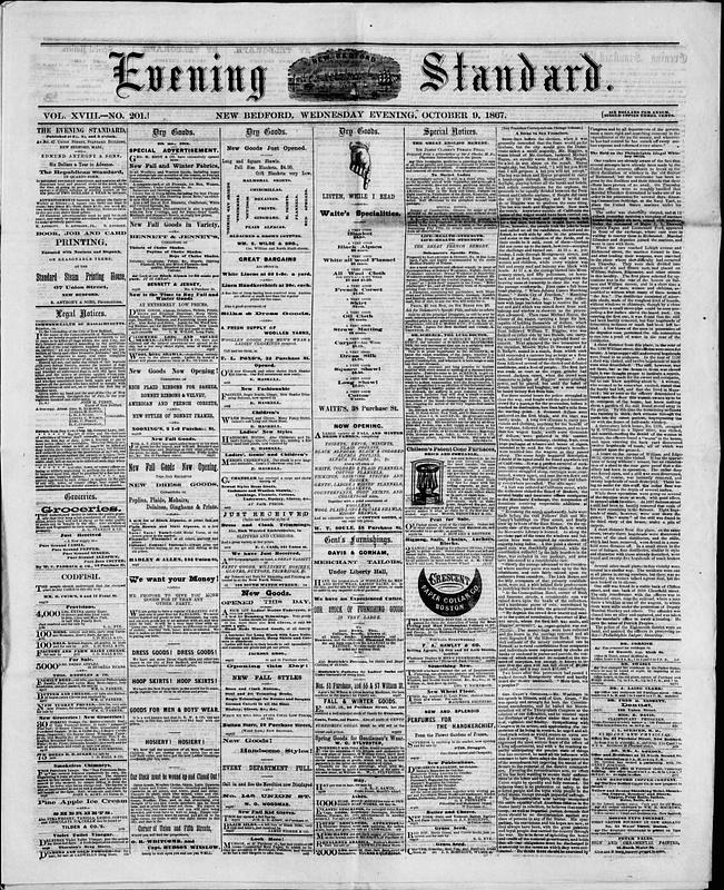 Evening Standard. October 09, 1867 - Digital Commonwealth
