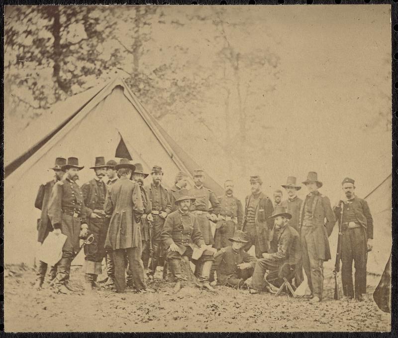 General Burnside and staff, November 1862 - Digital Commonwealth