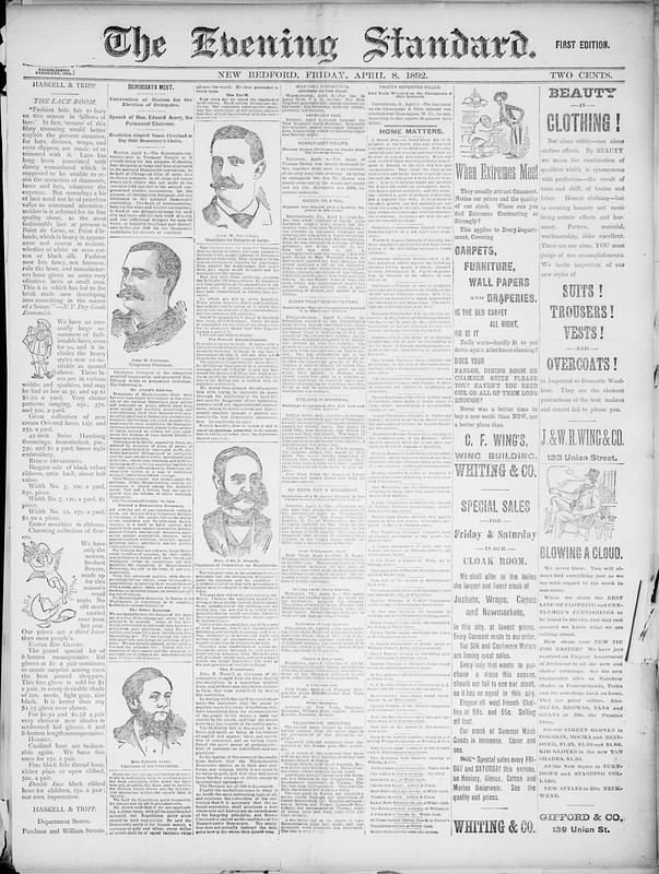 Evening Standard. April 08, 1892 - Digital Commonwealth