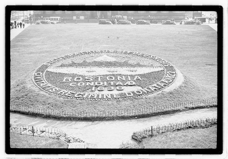 "Bostonia Condita AD 1630" floral design of the seal of the City of ...