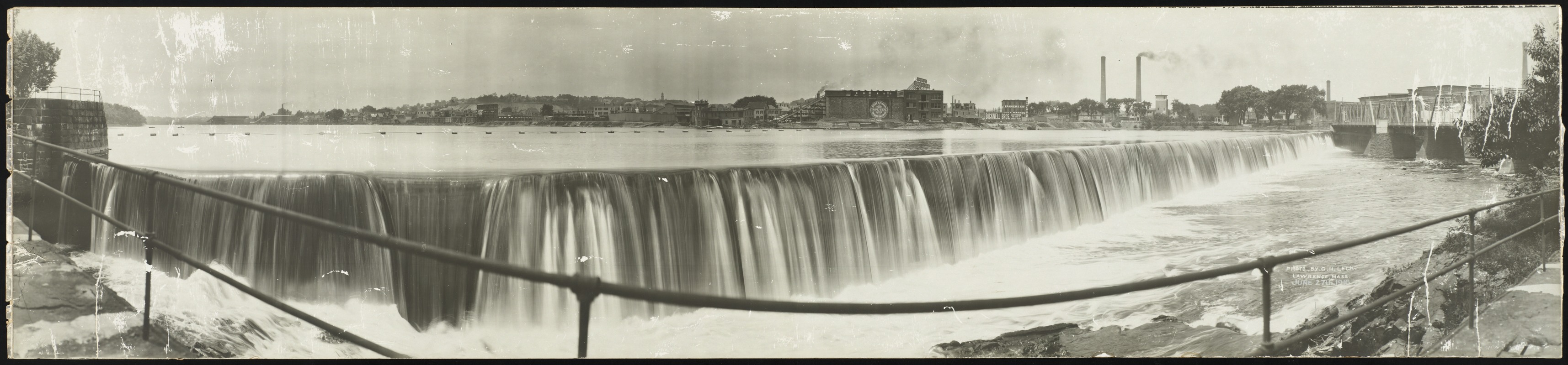 Dam and waterfall - Digital Commonwealth