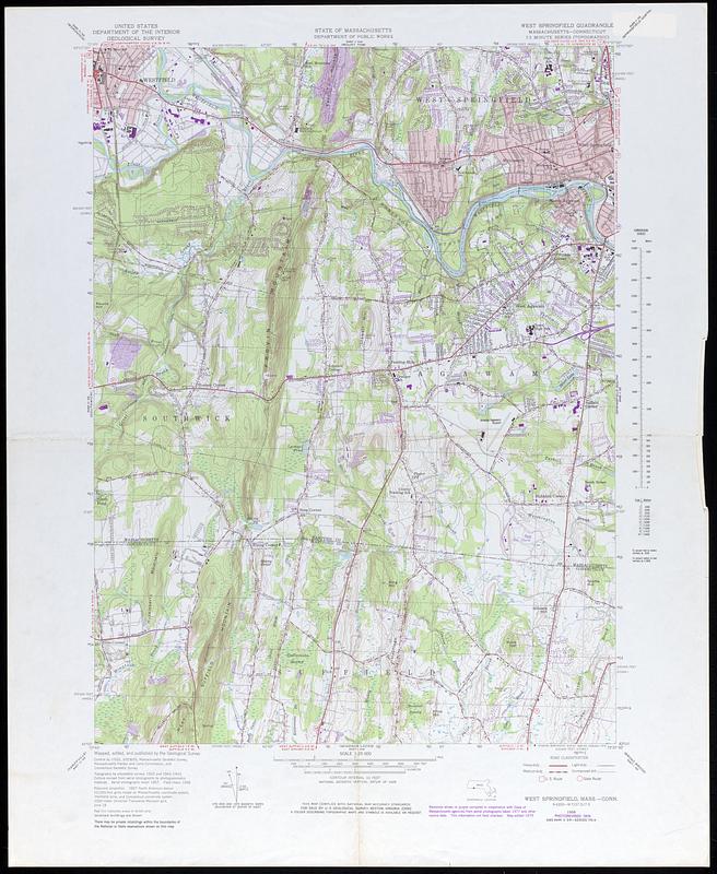 West Springfield Quadrangle Massachusetts - Connecticut - Digital ...