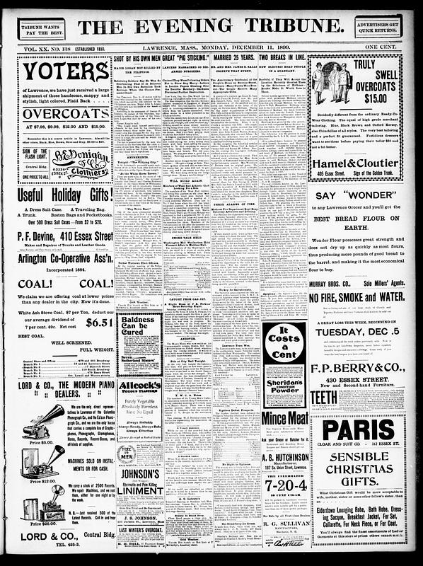The Evening Tribune. December 11, 1899 - Digital Commonwealth