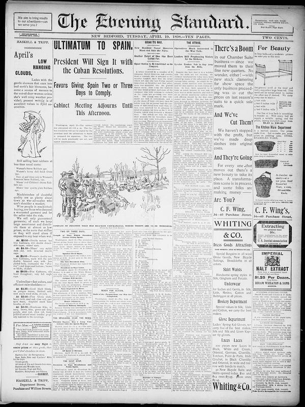 Evening Standard. April 19, 1898 - Digital Commonwealth