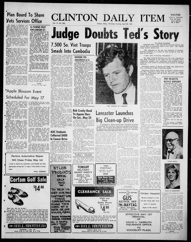 Clinton Daily Item. April 30, 1970 - Digital Commonwealth