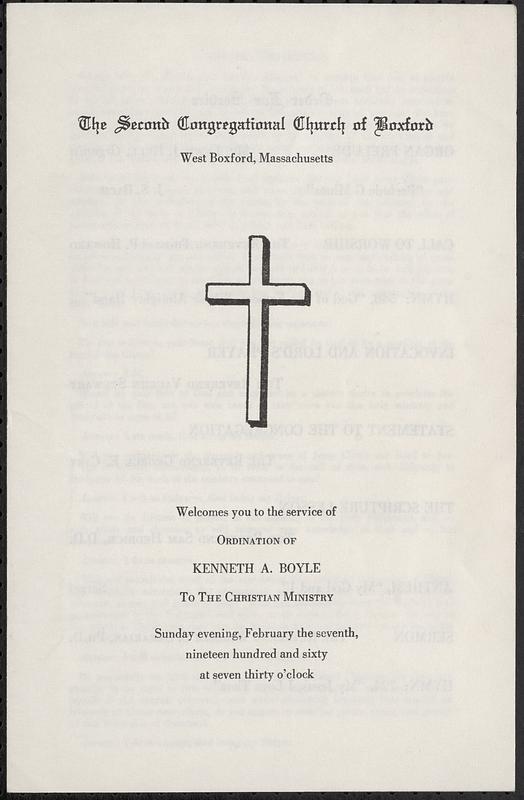 Rev. Kenneth A. Boyle - Digital Commonwealth