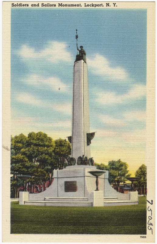 Soldiers and Sailors Monument, Lockport, N. Y. - Digital Commonwealth