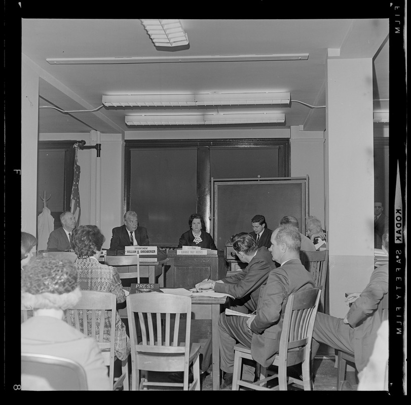 Superintendent William H. Ohrenberger School Committee Chair Louise Day ...