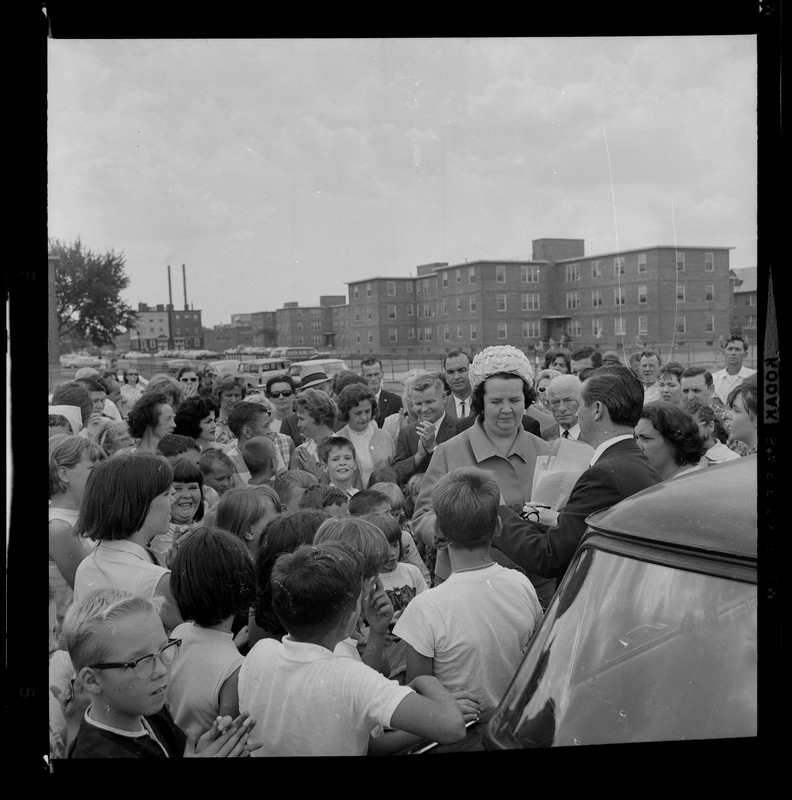 School Committeewoman Louise Day Hicks talks with 100 South Boston ...