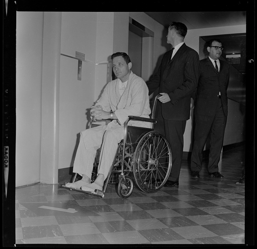 Dr. David Jackson pushing Sen. Birch Bayh in a wheelchair - Digital ...