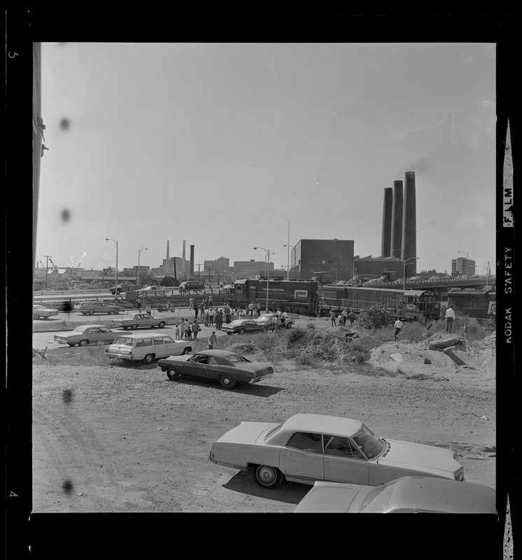 Runaway Penn Central train on Southeast Expressway in Boston - Digital ...
