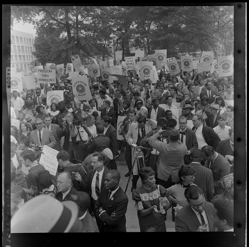 Civil rights demonstration in Springfield - Digital Commonwealth