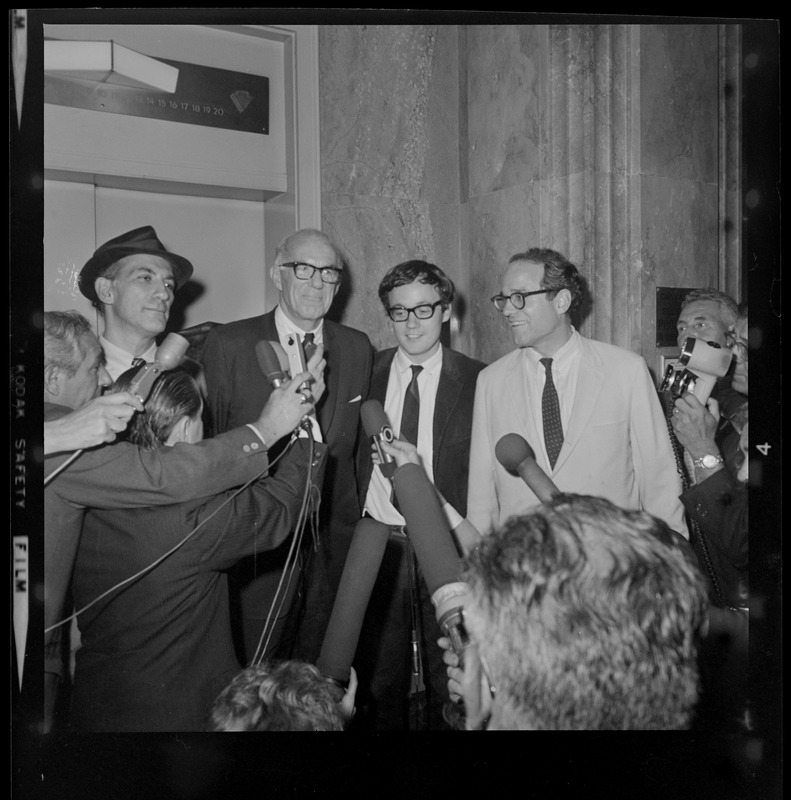 Author-teacher Mitchell Goodman, pediatrician Dr. Benjamin Spock ...