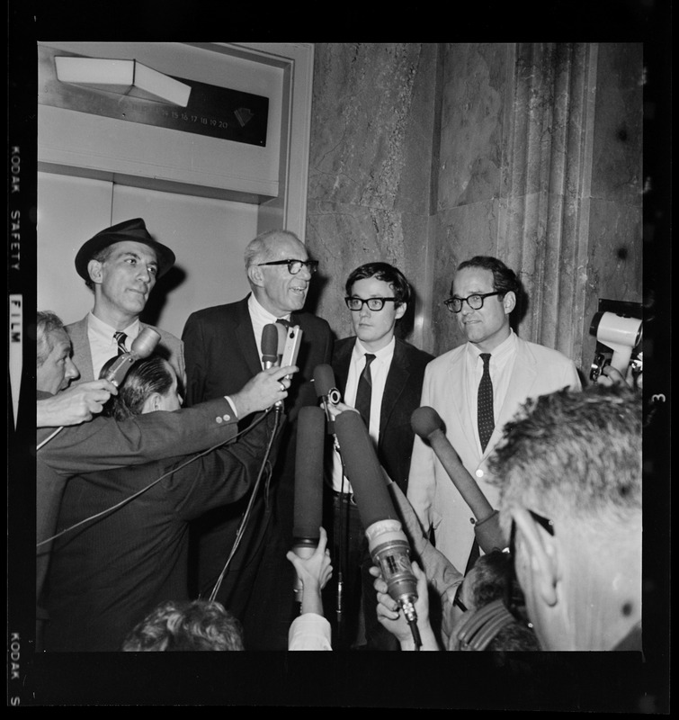 Author-teacher Mitchell Goodman, pediatrician Dr. Benjamin Spock ...