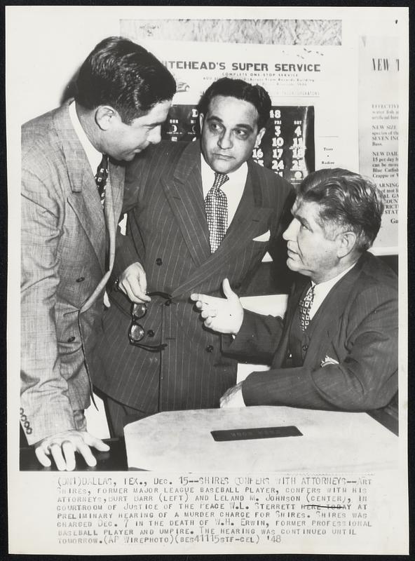 Shires Confers With Attorneys - Art Shires, former Major League ...