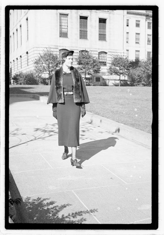 Models posing, Boston State House - Digital Commonwealth