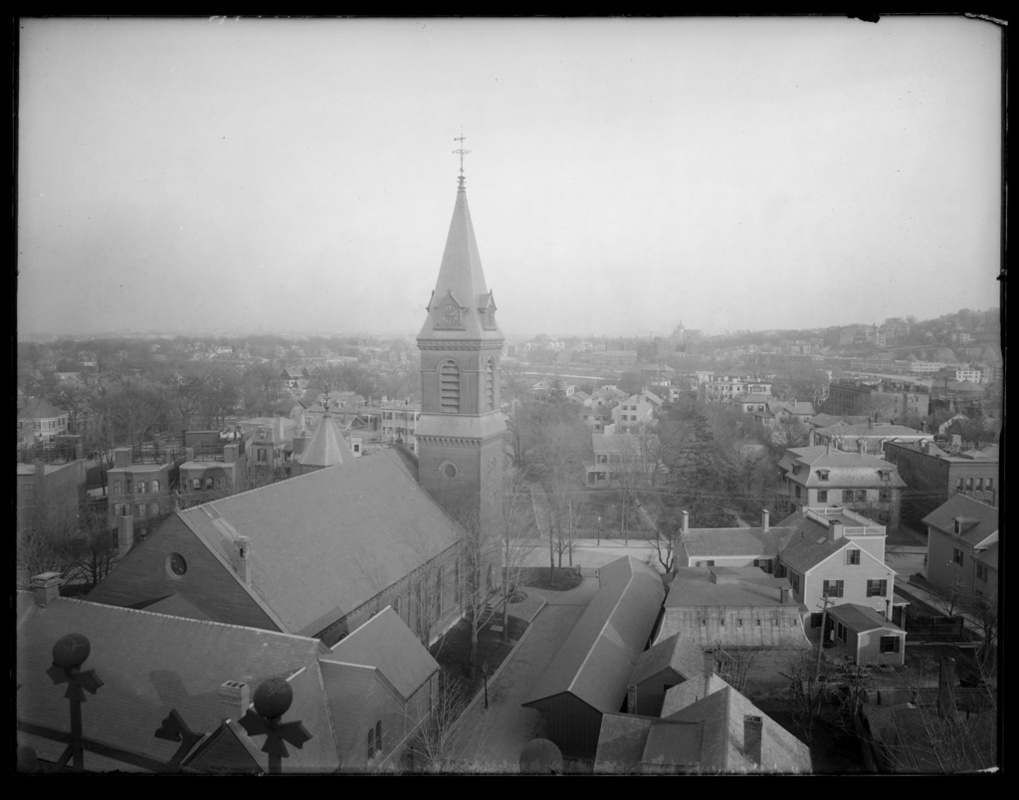 View from Town Hall to Corey Hill - Digital Commonwealth