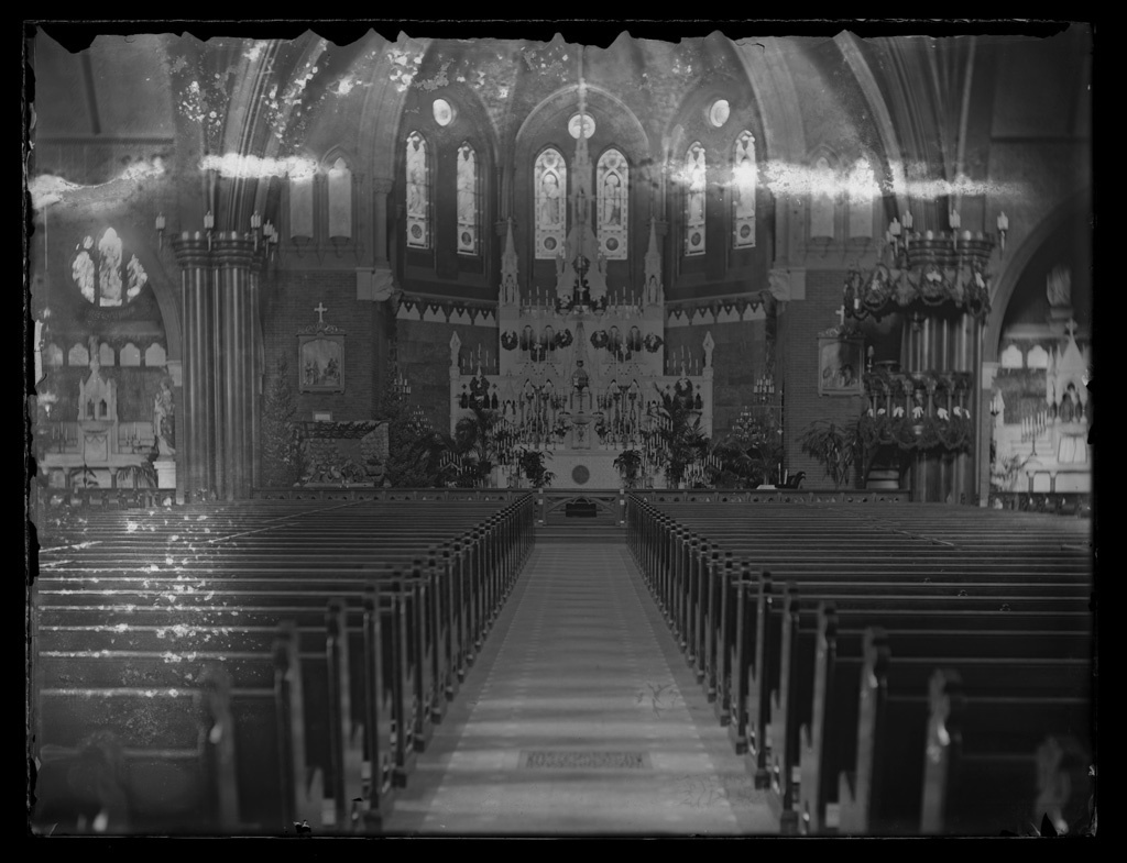 St. Mary of the Assumption Church - interior decorated for Christmas ...