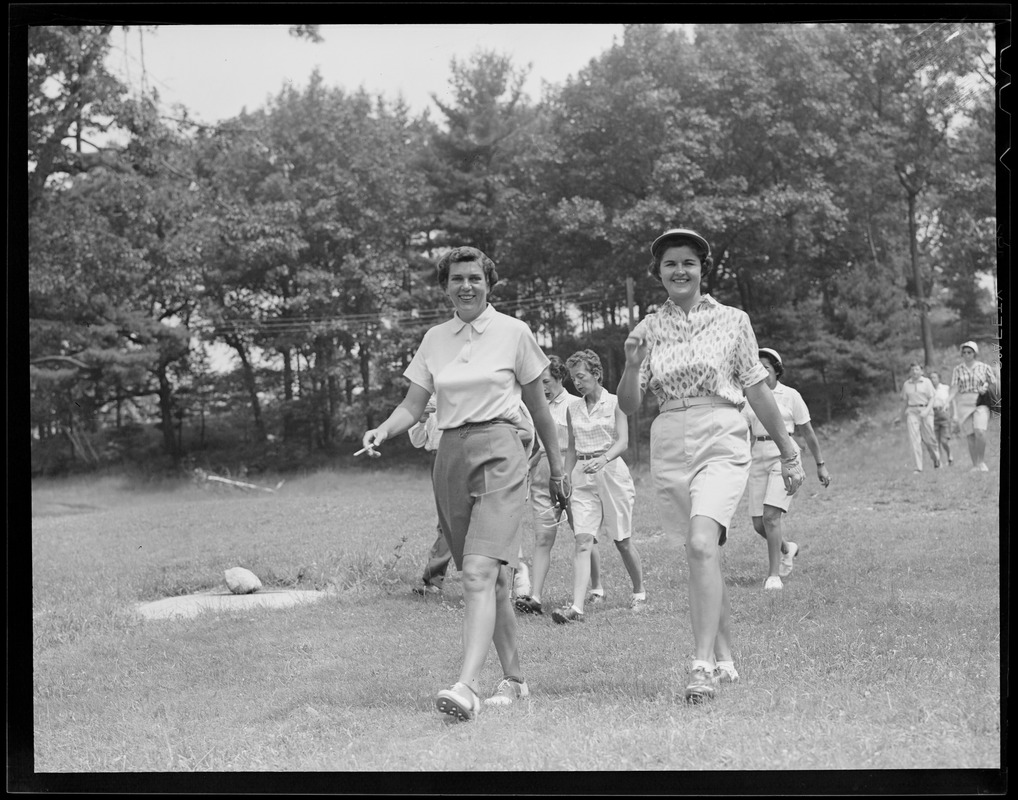 Mrs. Donald McCluskey and Pippy Rooney at Pine Brook during State ...
