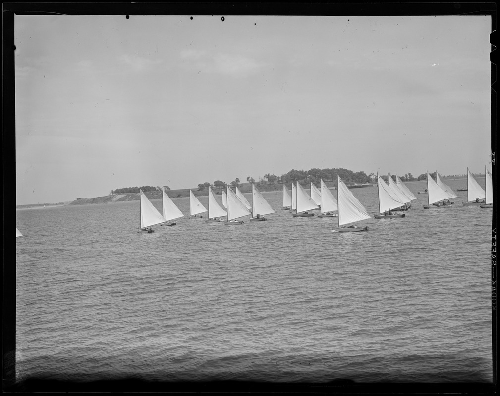 Sailboats: flotilla - Digital Commonwealth
