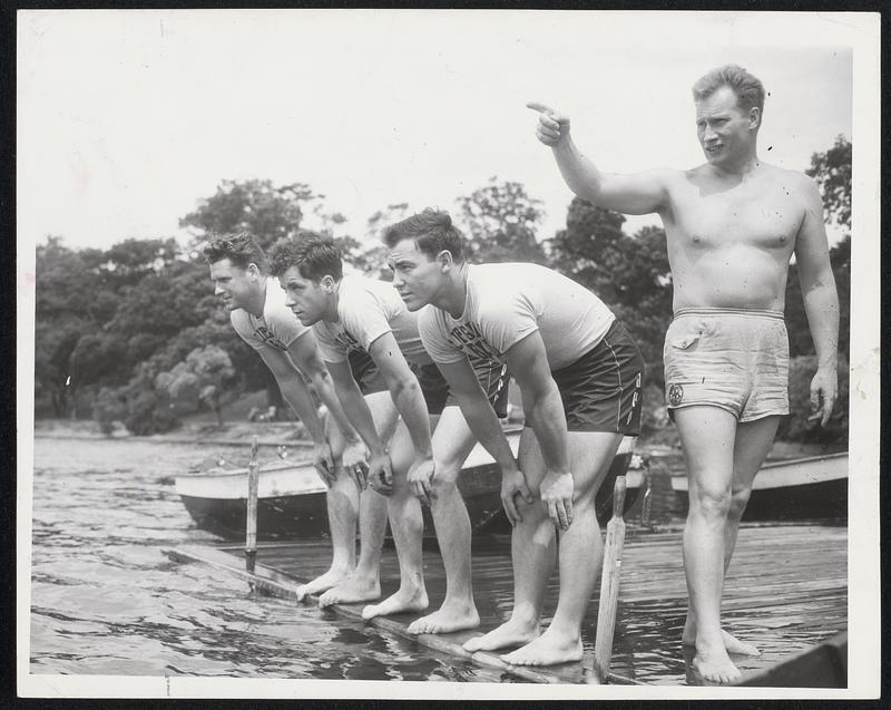 Lifeguard Drill at Jamaica Pond, in preparation for the season's ...