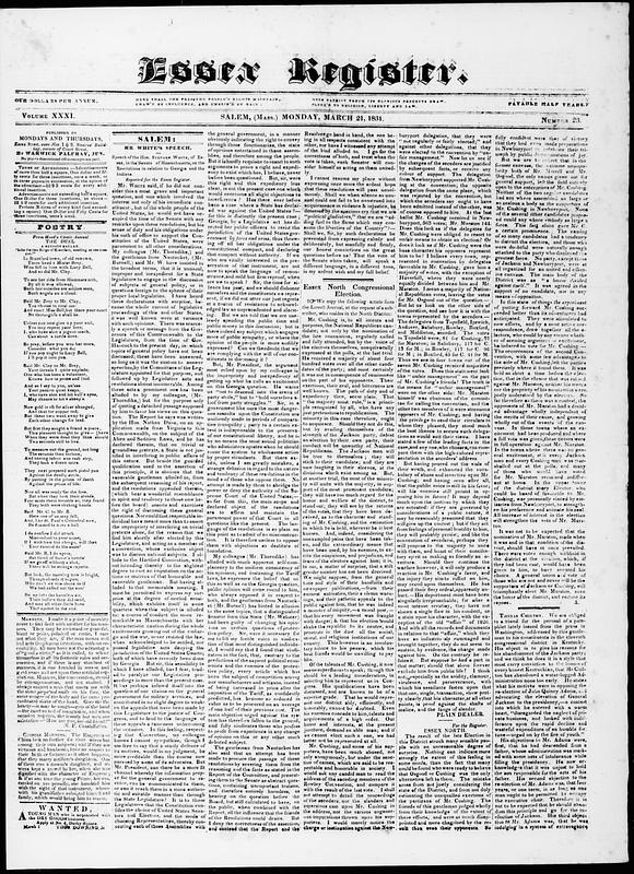 Essex Register. March 21, 1831 - Digital Commonwealth