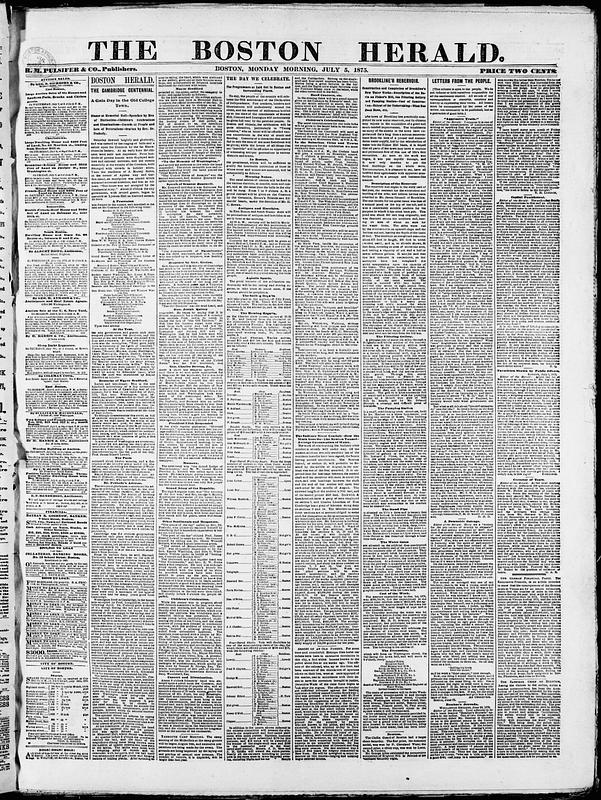 The Boston Herald. July 05, 1875 - Digital Commonwealth