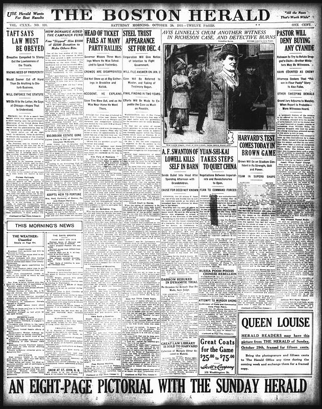 The Boston Herald. October 28, 1911 - Digital Commonwealth