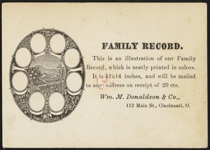 Family record. This is an illustration of our family record, which is ...