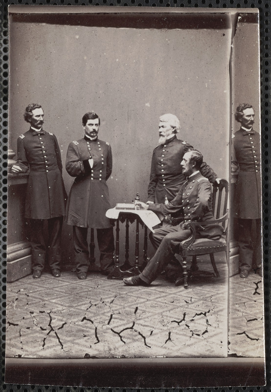 McClellan, General G. B. and staff, 1. Captain H.F. Clarke, 2. General ...
