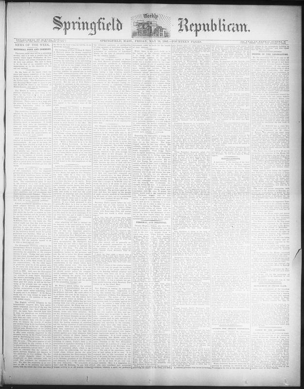 Springfield Weekly Republican - Digital Commonwealth