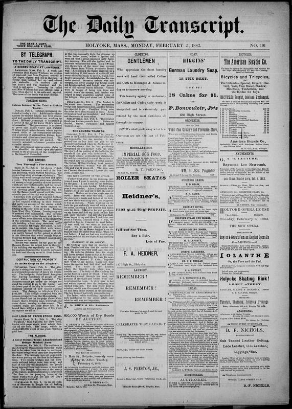 The Daily Transcript. February 05, 1883 - Digital Commonwealth