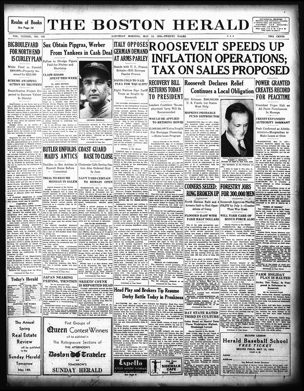 Boston Herald. May 13, 1933 - Digital Commonwealth