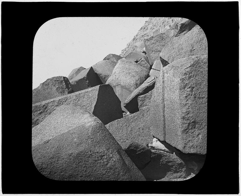 Pyramid of Menkaura, casing stones - Digital Commonwealth