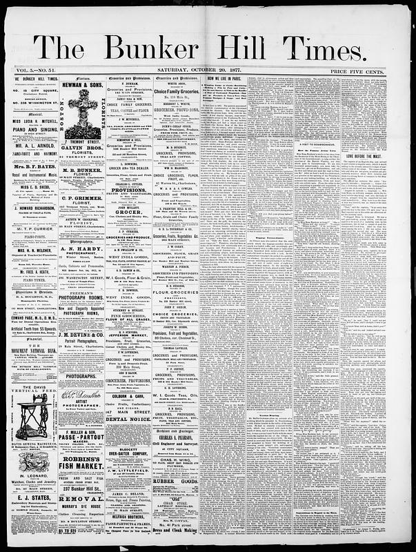 The Bunker Hill Times. October 20, 1877 - Digital Commonwealth