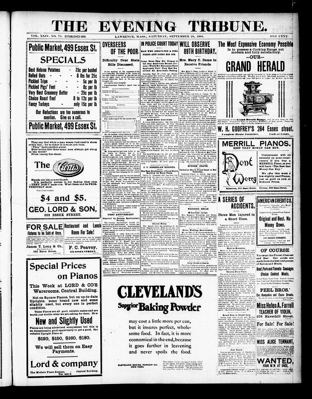 The Evening Tribune. September 28, 1901 - Digital Commonwealth