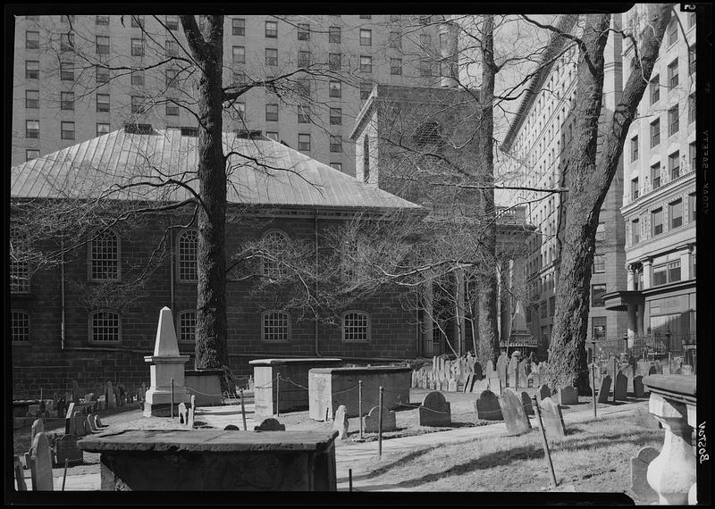 King's Chapel in spring, Boston - Digital Commonwealth