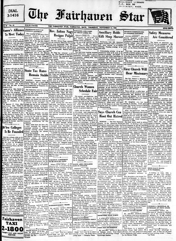 The Fairhaven Star. November 14, 1963 - Digital Commonwealth