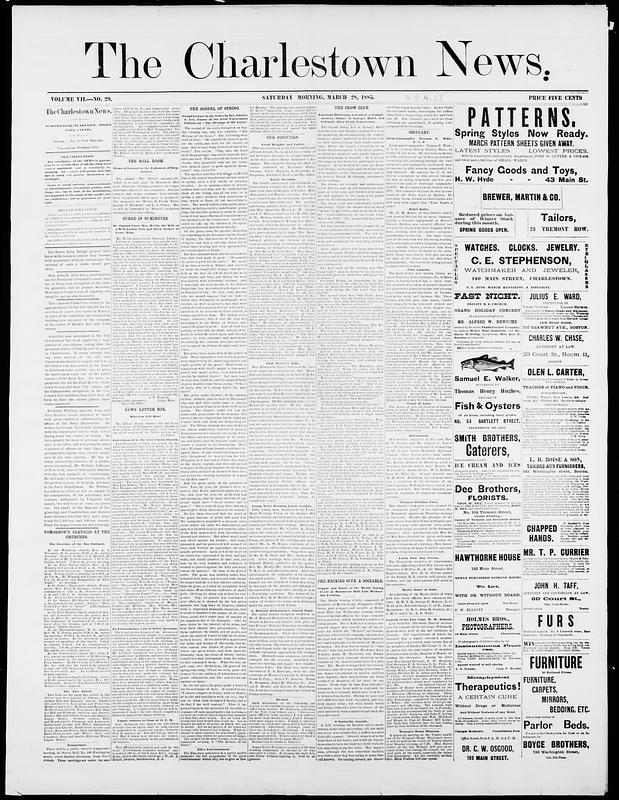 The Charlestown News, March 28, 1885 - Digital Commonwealth