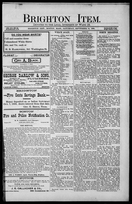 The Brighton Item, September 16, 1893 - Digital Commonwealth