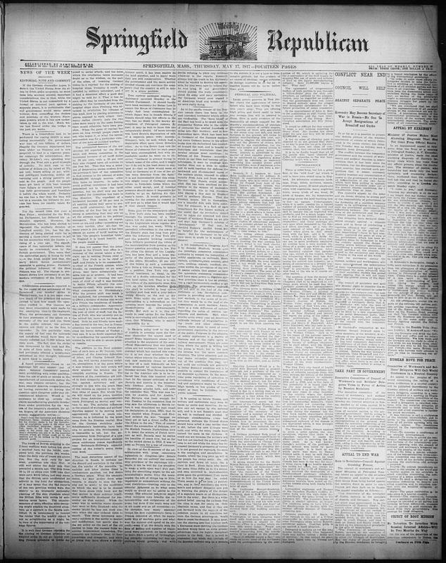 Springfield Weekly Republican - Digital Commonwealth