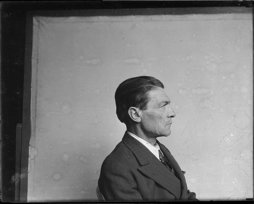 Man in profile - Digital Commonwealth