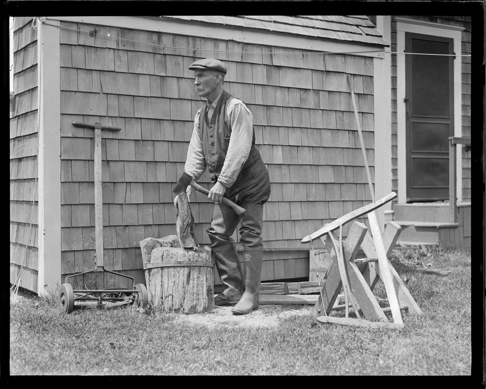 Blind clam digger - Cape Cod, Falmouth, MA - Digital Commonwealth